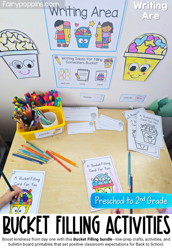 Bucket Filling Activities for a Kinder, Happier Classroom - Fairy Poppins