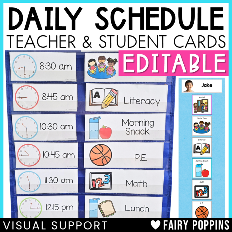 How to Use Visual Supports in the Classroom - Fairy Poppins